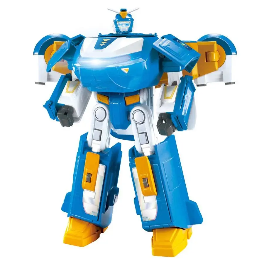 Super Wings Igračka za decu Transformers, Svetski robot avion, Plava