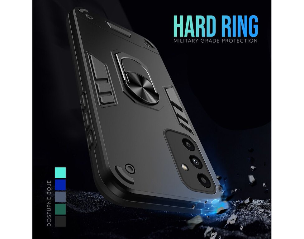 Futrola Hard Ring - Huawei Honor X7b crna