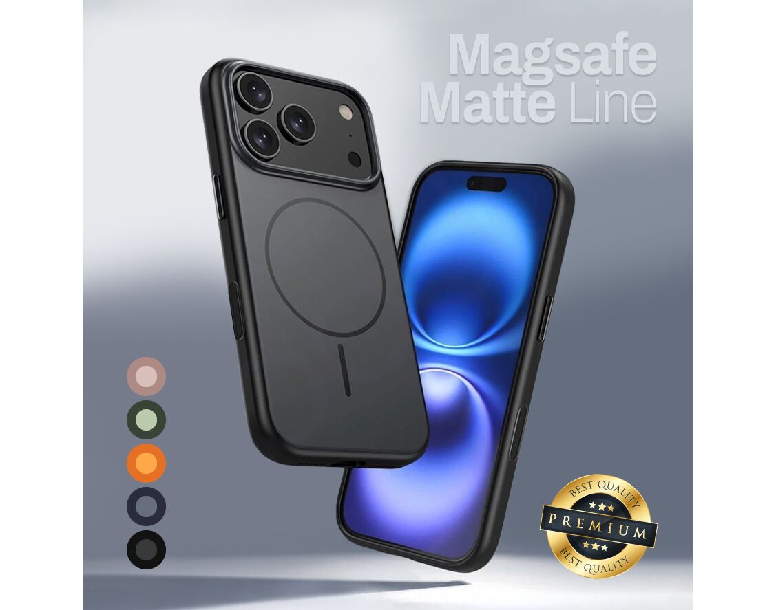 Futrola Magsafe mat Line - iPhone 16 Pro narandzasta