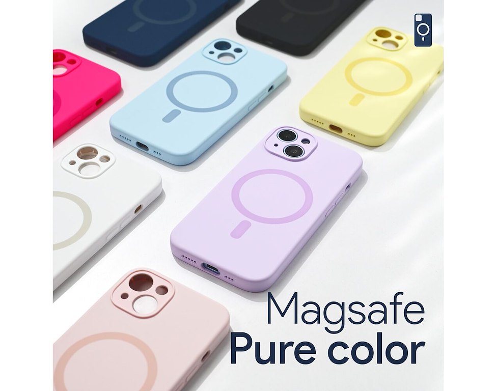 Futrola Magsafe Pure color - iPhone 14 Pro plava