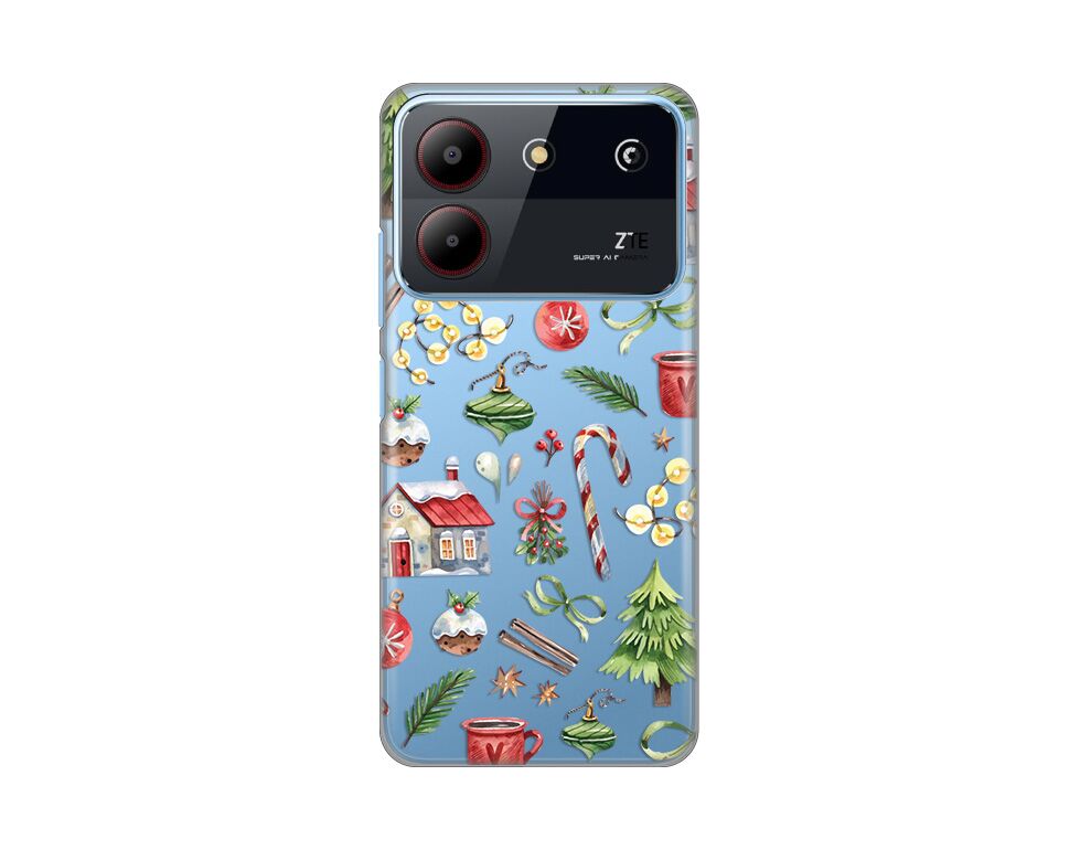 Silikonska futrola PRINT Skin - ZTE Blade A54 Winter Spirit