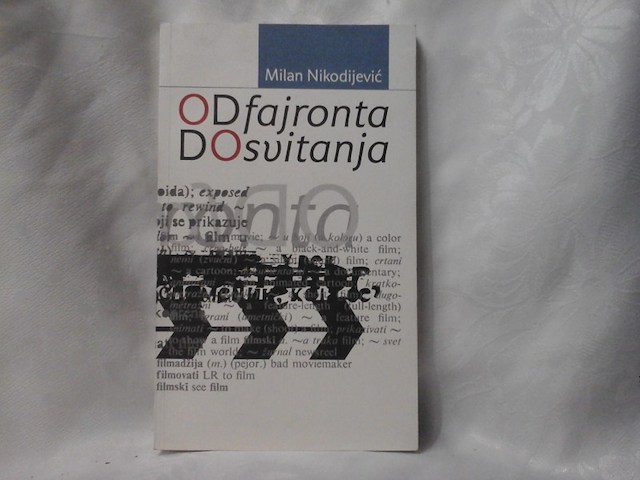 Od fajronta do svitanja Milan Nikodijević