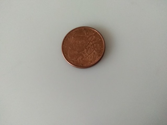 1 euro cent  Francuska,  2021.