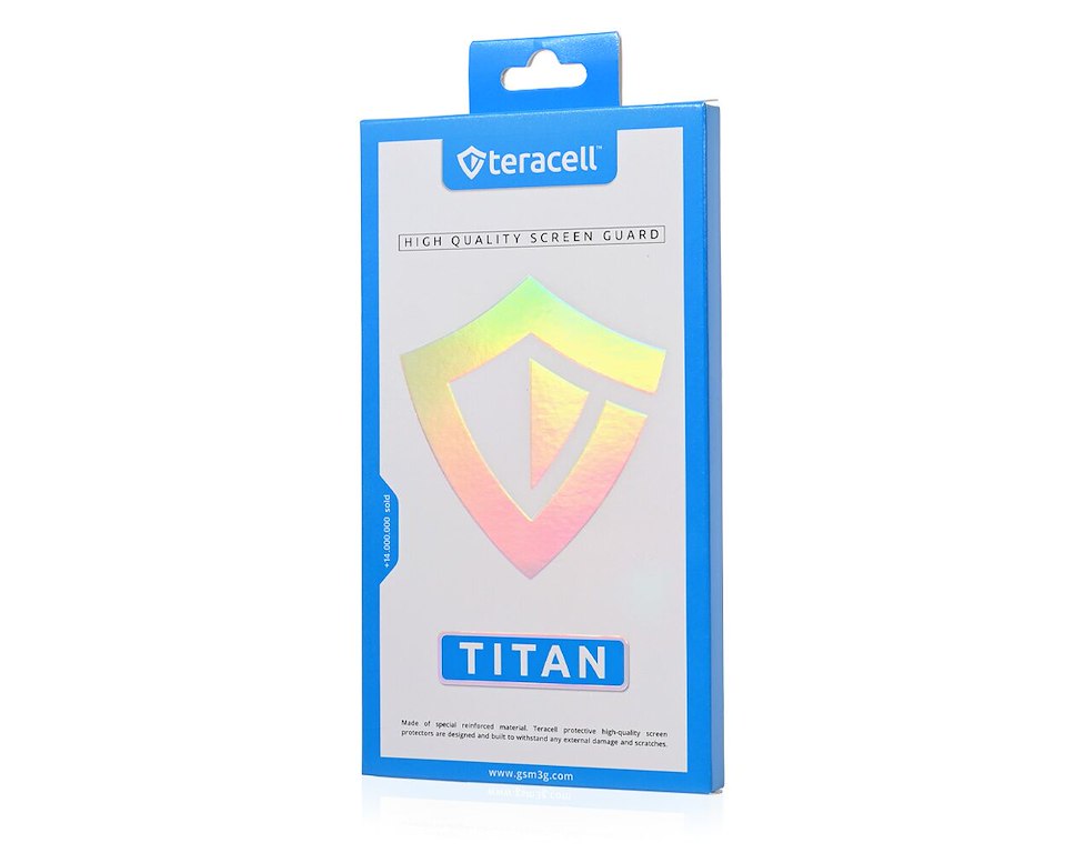 Zastitno staklo Tempered glass Teracell Titan 2.5D - iPhone 15 Plus/16 Plus 6.7 crni