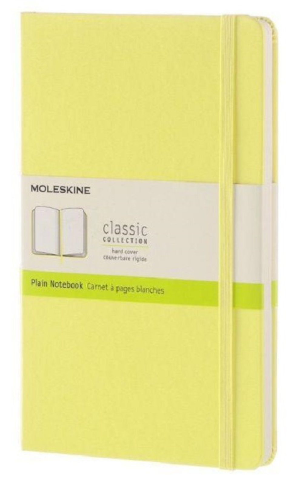 Notebook Large Plain Citron Yellow Hard Cover