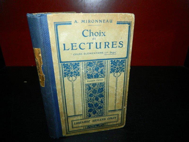 Choix de Lectures, Mironneau