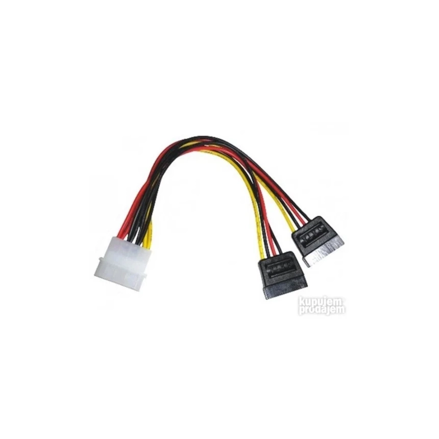 Kabl CORTO NAPAJANJE Interni Y Racva SATA 0.16m (Molex na 2x SATA)