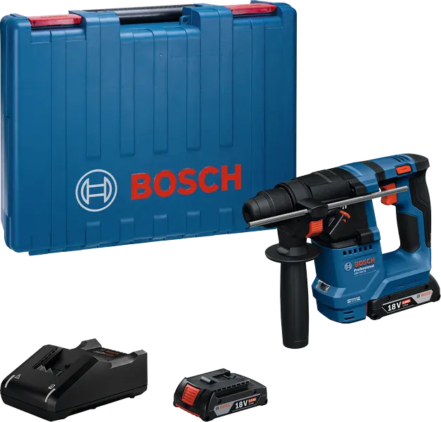 Bosch Akumulatorski elektro-pneumatski čekić / bušilica GBH 18V-18, 2x2.0Ah + punjač + kofer 0611927001