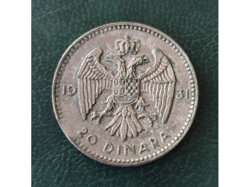 20 DINARA 1931 srebro