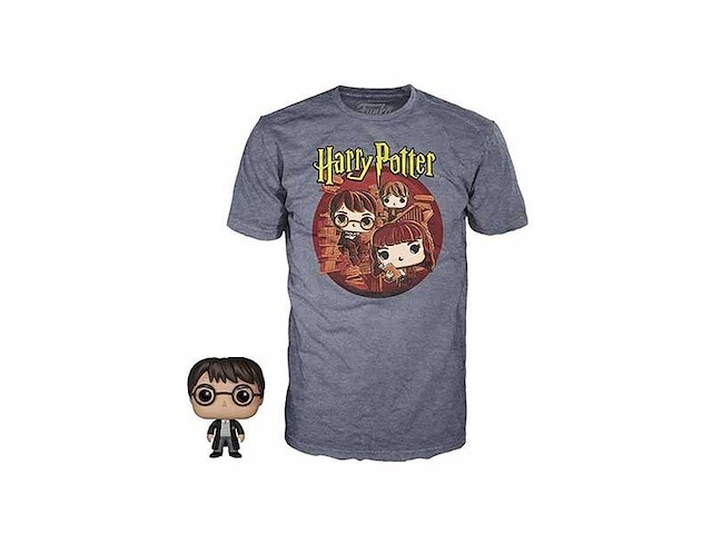 Funko POP! Set majica i figurica - Harry Potter,Trio, L