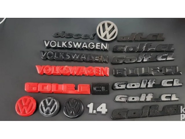 Auto oznake Volkswagen Golf Fabricke