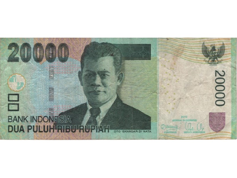 ** INDONEZIJA - 20.000 RUPIJA 2012. **