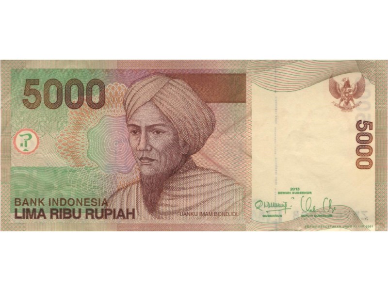 ** INDONEZIJA - 5.000 RUPIJA 2013. **