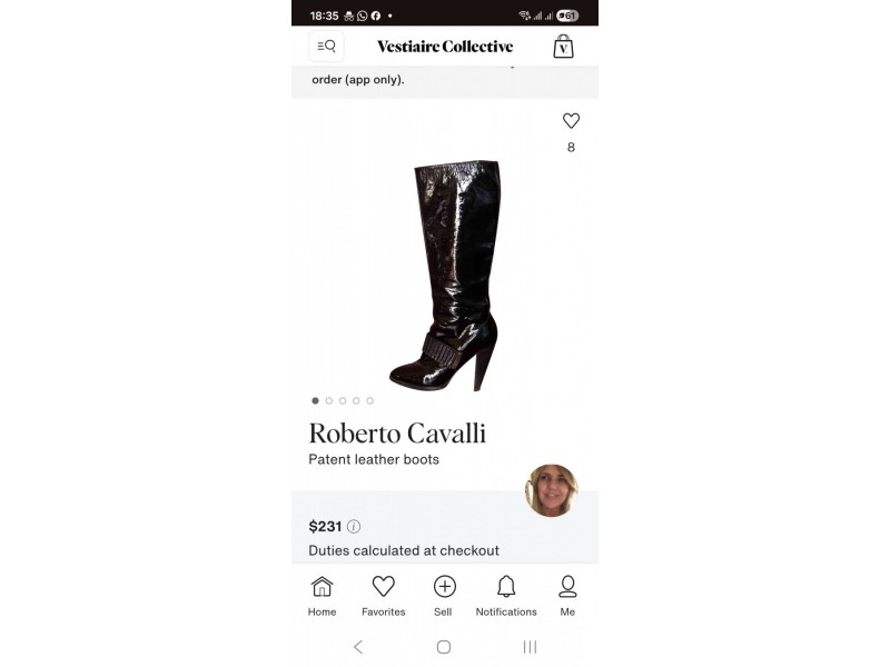 Čizme koža "Roberto Cavalli"