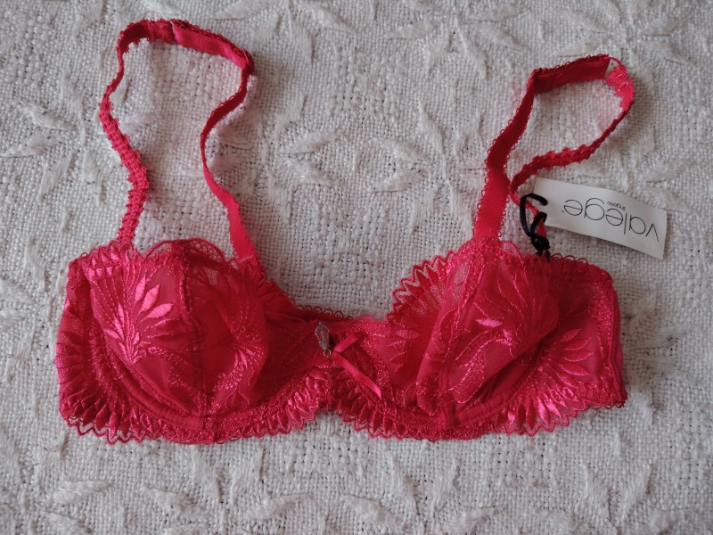 VALEGE crveni cipkani grudnjak 70 B