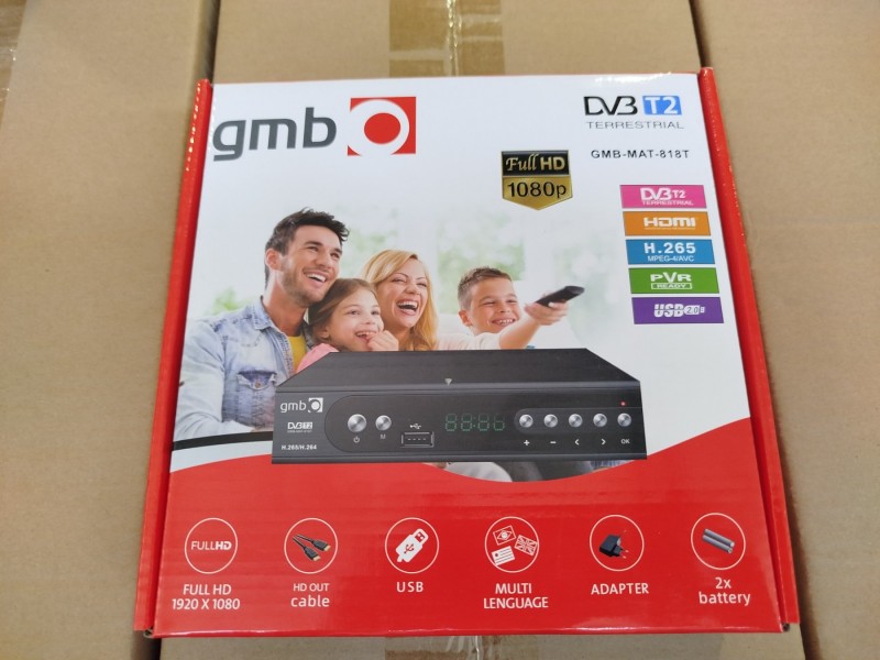 Gembird DVB-T2 Set Top Box GMB-MAT-818T