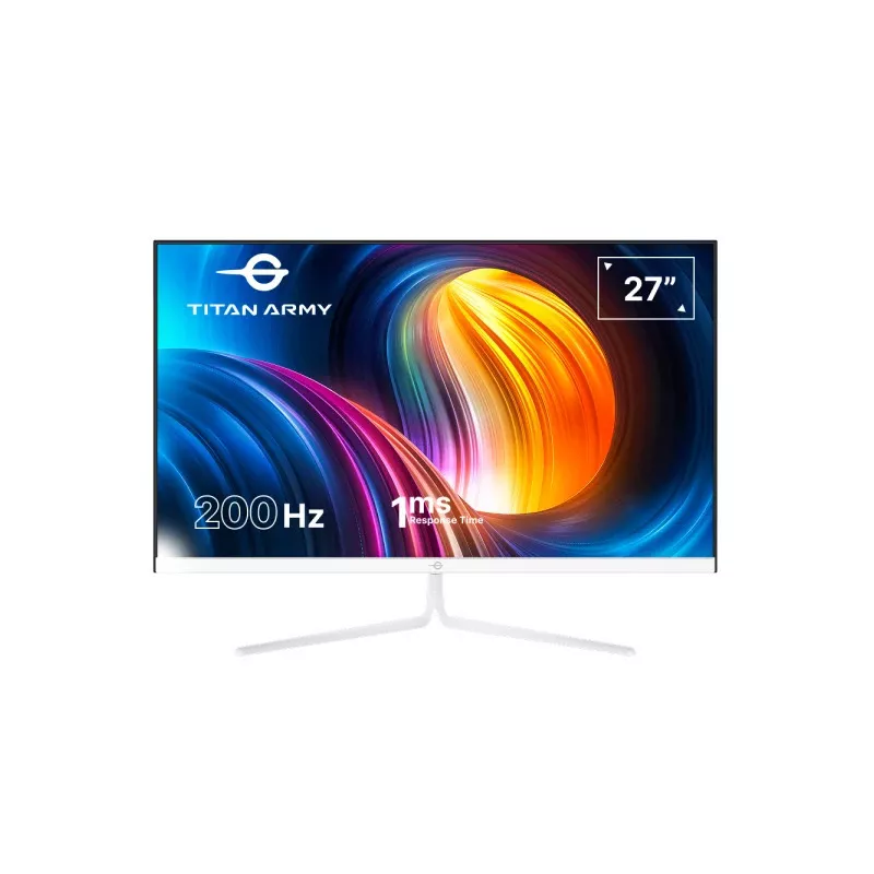Monitor 27 Titan Army 27G2R2-W 2560×1440/QHD IPS/1ms/200Hz/HDMI/DP/HDR400/AMD FreeSync G-Sync/Beli