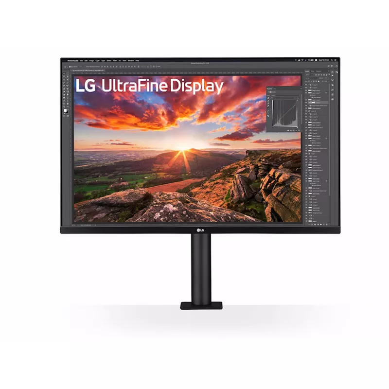 Monitor LG ERGO 32UN880K-B 31.5″/IPS/3840×2160/60Hz/5ms GtG/HDMIx2,DP,USB/pivot,visina/VESA/zvucnici