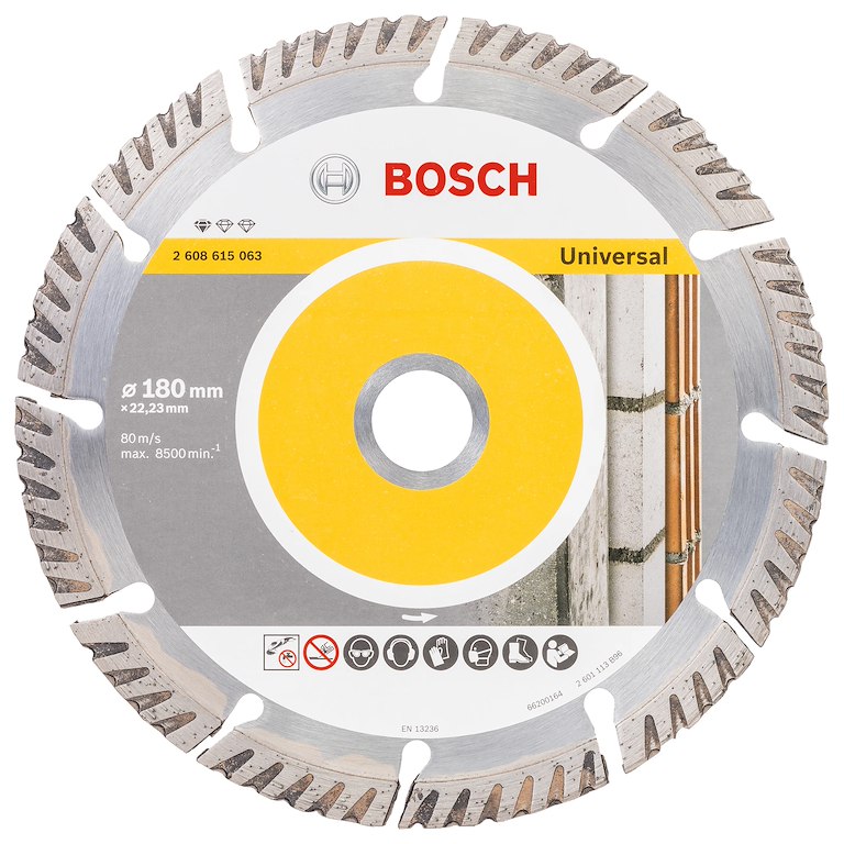 Bosch Dijamantska rezna ploča Standard for Universal 180x22,23 2608615063, 180x22.23x2.4x10mm