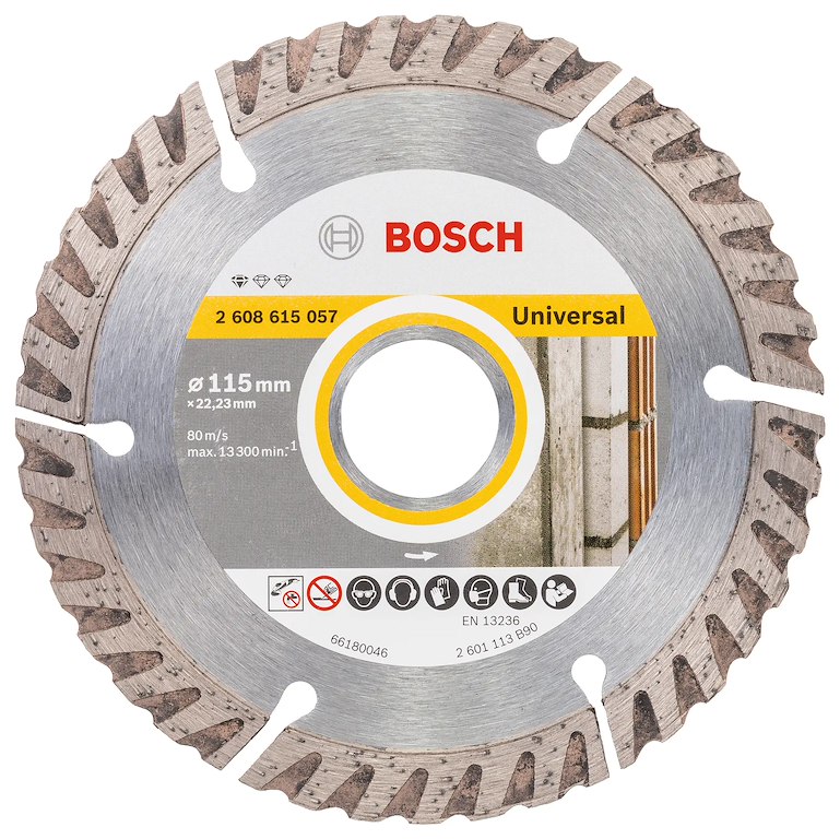 Bosch Dijamantska rezna ploča Standard for Universal 115x22,23 2608615057, 115x22.23x2x9