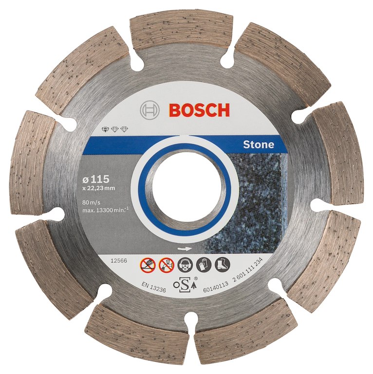 Bosch Dijamantska rezna ploča Standard for Stone 2608603235, 115 x 22,23 x 1,6 x 10 mm