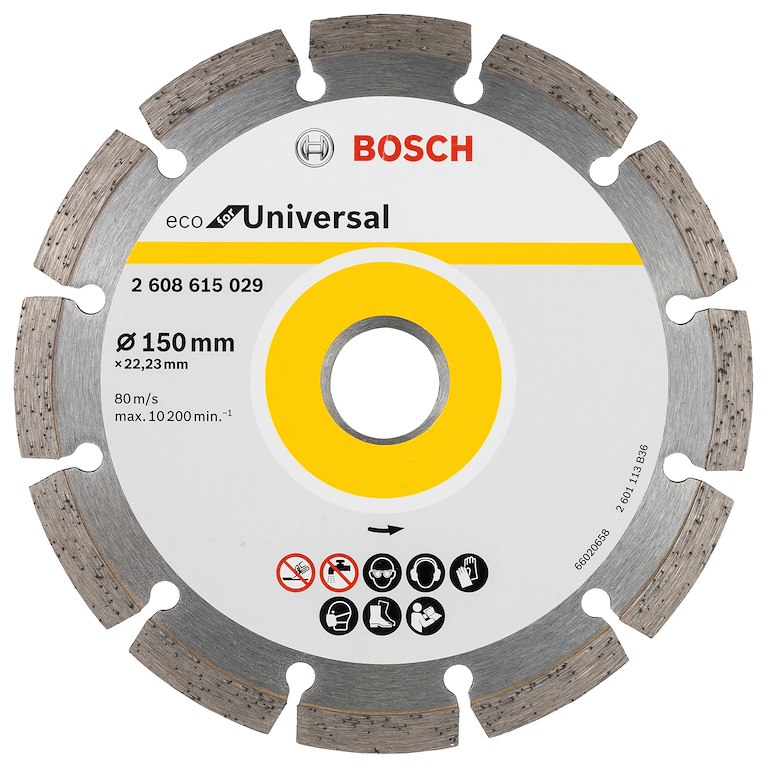 Bosch Eco for Universal segmentna dijamantska rezna ploča 150x22,23x7mm, 2608615042
