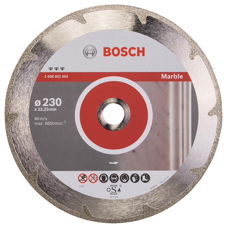 Bosch Dijamantska rezna ploča Best for Marble 2608602693, 230 x 22.23 x 2.2 x 3 mm
