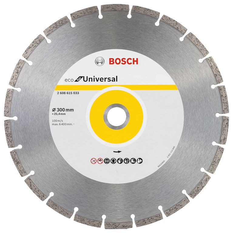 Bosch Dijamantska rezna ploča ECO For Universal 2608615033, 300x25.4x3.2x7