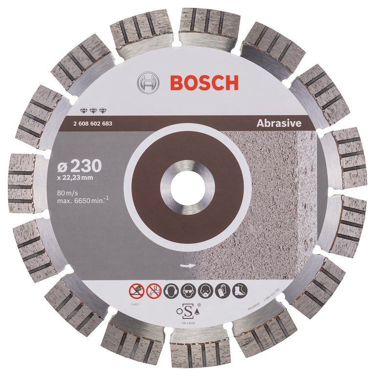 Bosch Dijamantska rezna ploča Best for Abrasive 2608602683, 230 x 22,23 x 2,4 x 15 mm
