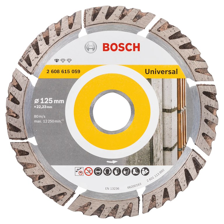 Bosch Dijamantska rezna ploča Standard for Universal 125x22.23 2608615059, 125x22.23x2x9