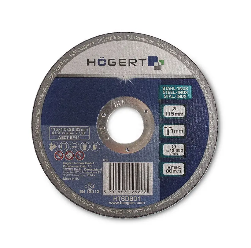 HÖGERT Rezna ploča za metal/inox 125 mm, 1.0 mm