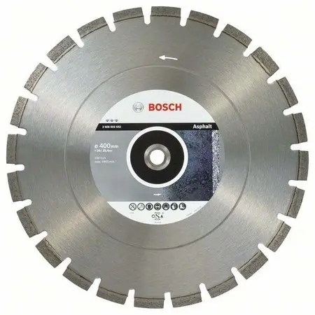Bosch Dijamantska rezna ploča Best for Asphalt 2608603643, 450 x 25.40 x 3.6 x 12 mm