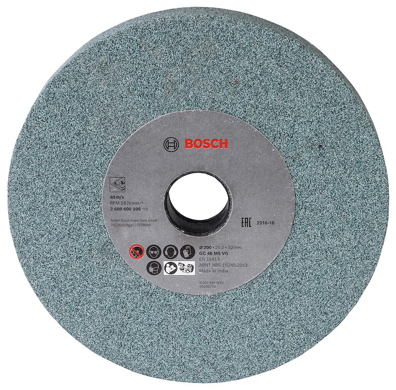 Bosch Brusna ploča za dvostranu brusilicu 2608600106, 200 mm, 32 mm, 46