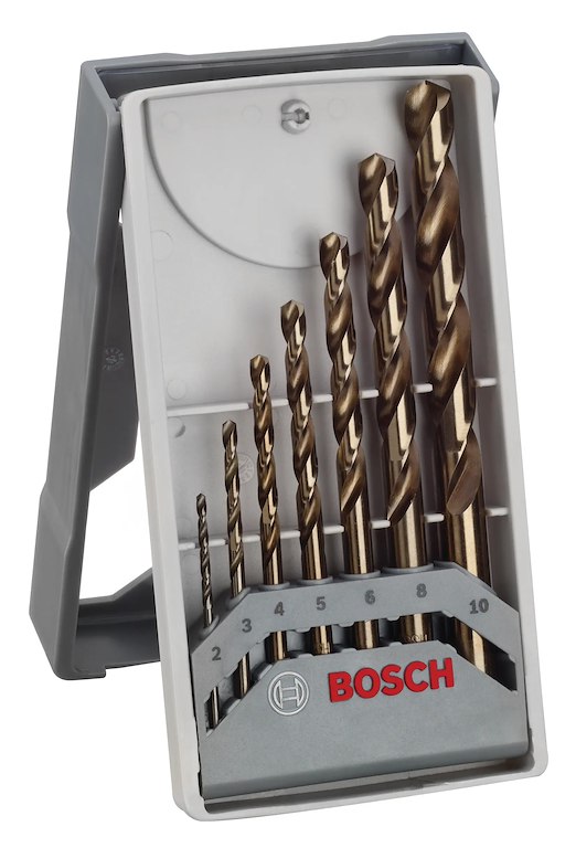 Bosch 7-delni Mini X-Line set burgija za metal HSS-Co, 135° 2608589296, 2; 3; 4; 5; 6; 8; 10 mm