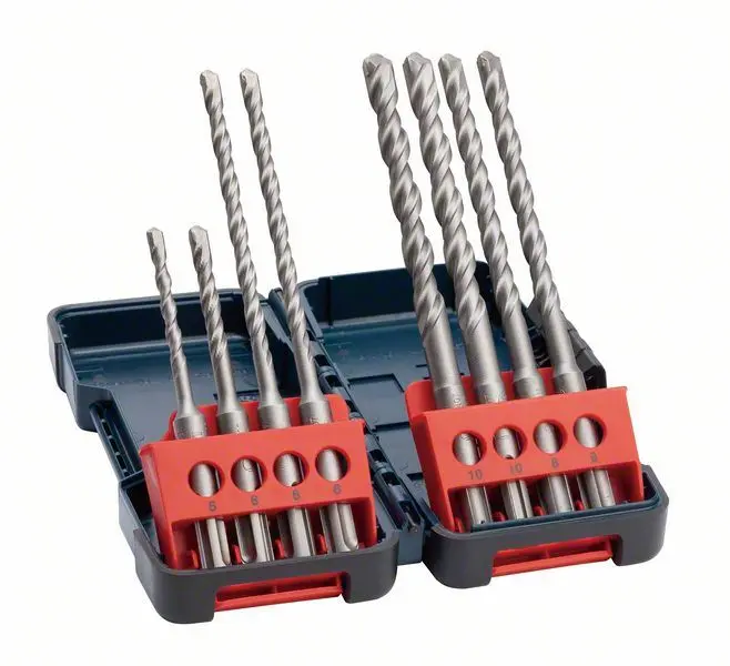 BOSCH Set hamer burgija SDS plus-3, Tough Box 8/1