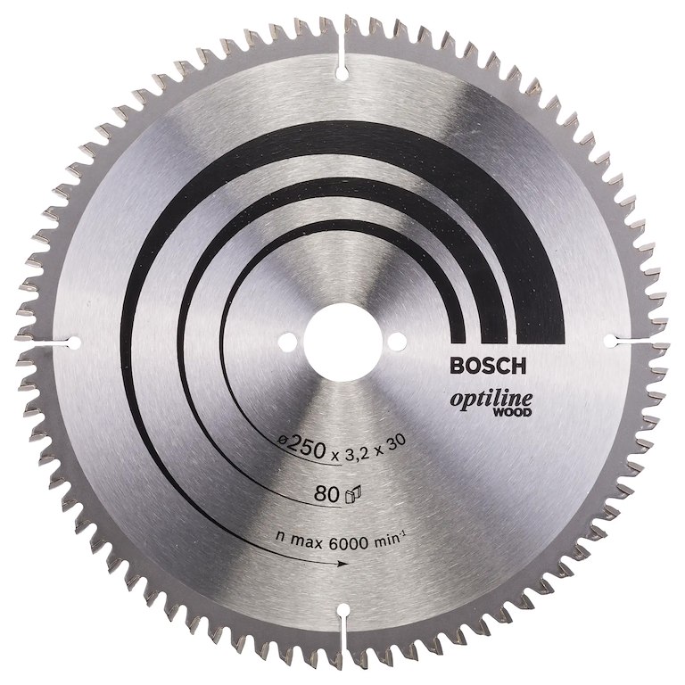 Bosch List kružne testere Optiline Wood 2608640645, 250 x 30 x 3,2 mm, 79