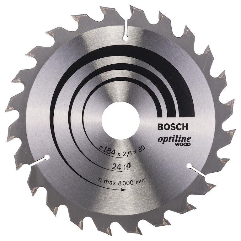 Bosch List kružne testere Optiline Wood 2608640610, 184 x 30 x 2,6 mm, 23