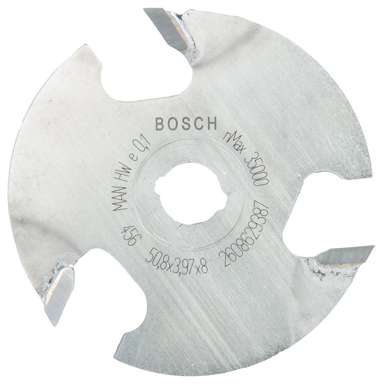 Bosch Pločasto glodalo za žlebove 2608629387, 8 mm, D1 50,8 mm, L 4 mm, G 8 mm