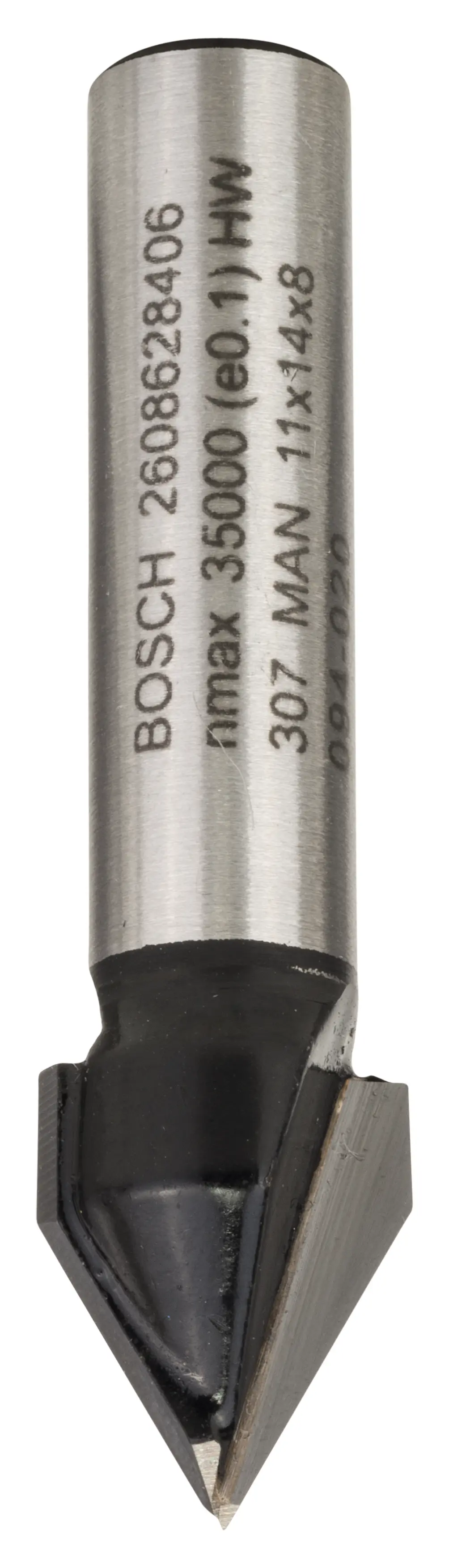Bosch Glodalo za V-kanale 2608628406, 8 mm, D1 11 mm, L 14 mm, G 45 mm, 60°