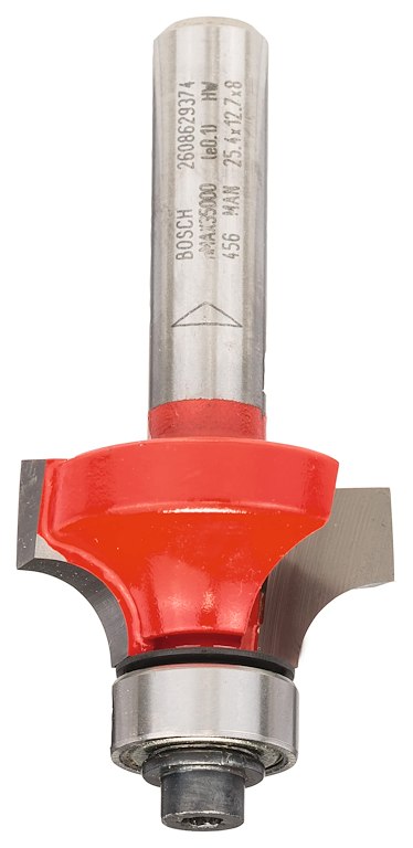 Bosch Glodalo za zaobljivanje 2608629374, 8 mm, D 25,4 mm, R1 6,35 mm, L 12,7 mm, G 55 mm
