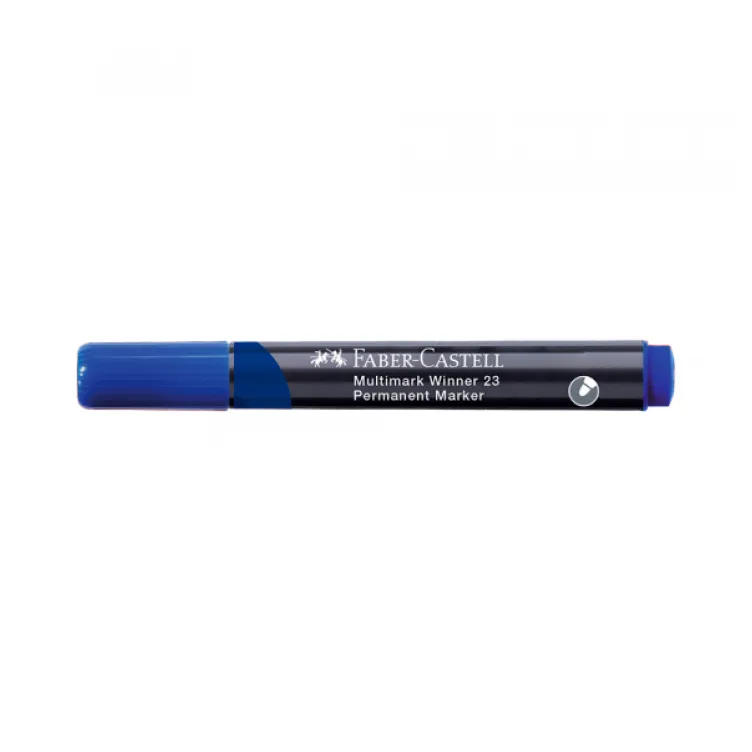 Permanent Marker Faber Castell Winner plavi obli 453353