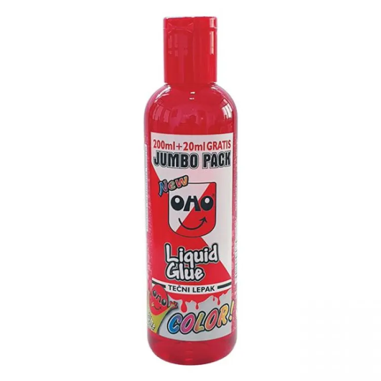 Lepak OHO 200ml + 20ml tečni slime vodoperiv crveni