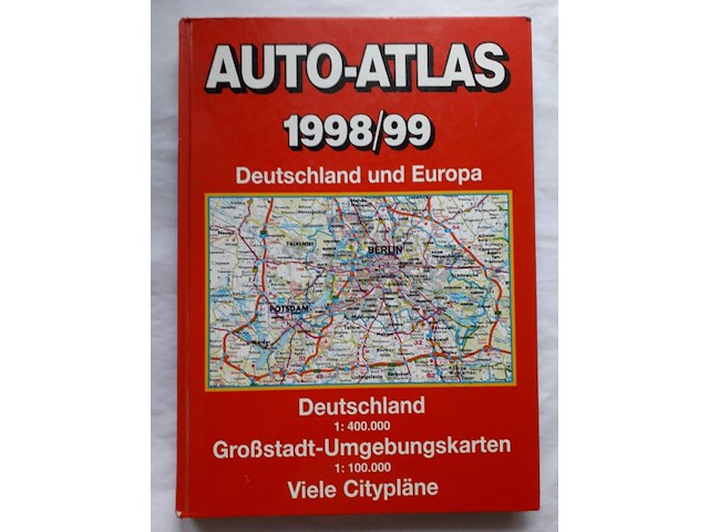 AUTO-ATLAS 1998/99 Deutschland und Europa