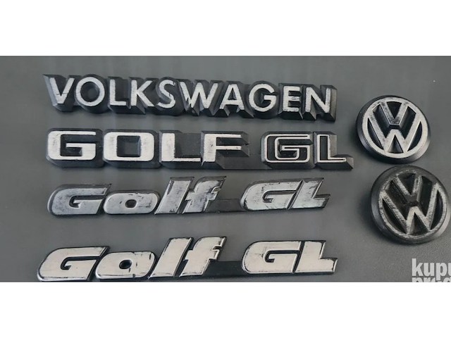 Auto oznaka Volkswagen Golf 1