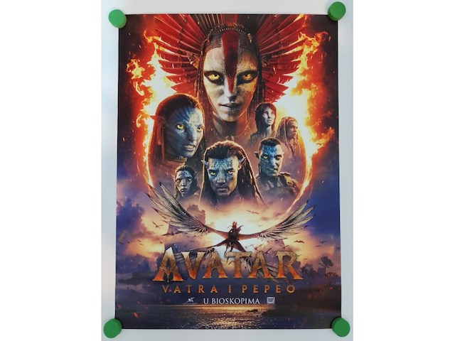 Originalni filmski plakat - Avatar: Vatra i pepeo
