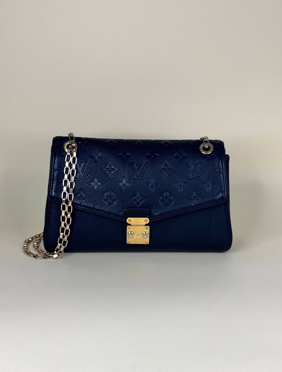 Louis Vuitton Black Monogram Empreinte Leather St Germain PM Bag
