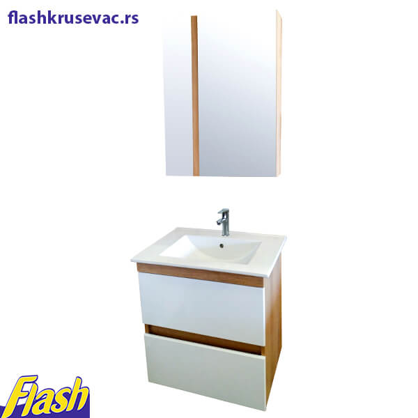 Komplet konzolni lavabo i ogledalo – MELISA 60cm