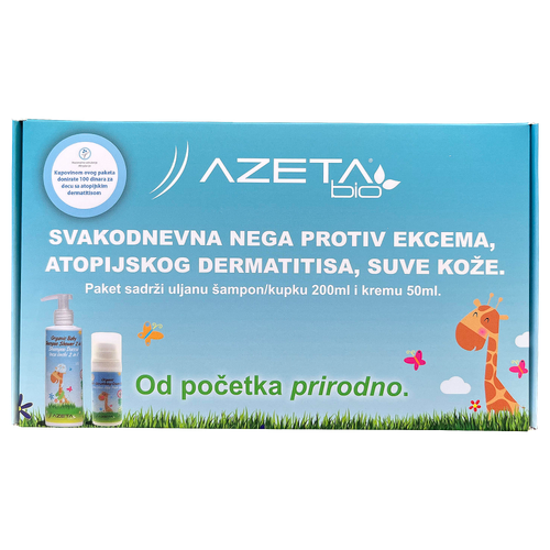 AzetaBio organski paket za ekcem, atopijski dermatitis i suvu kožu