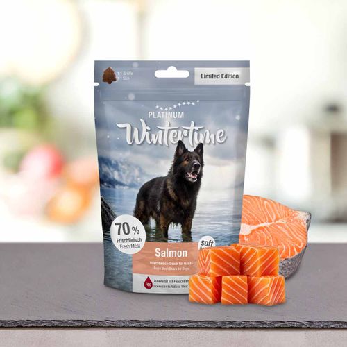 Platinum Dog Wintertime poslastica Losos 150g