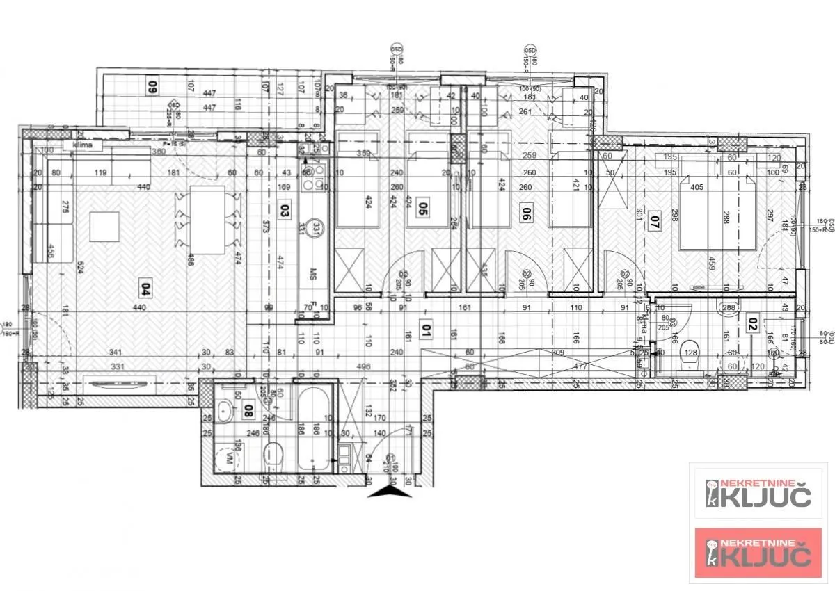 Prodaja, četvorosoban stan, 90m², Detelinara, Novi Sad Sve Podlokacije